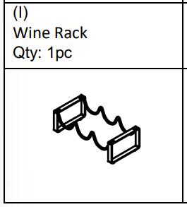 Halstead 5 Piece Serving Bar Set-Table-Wine Rack – Coronado Casuals Parts